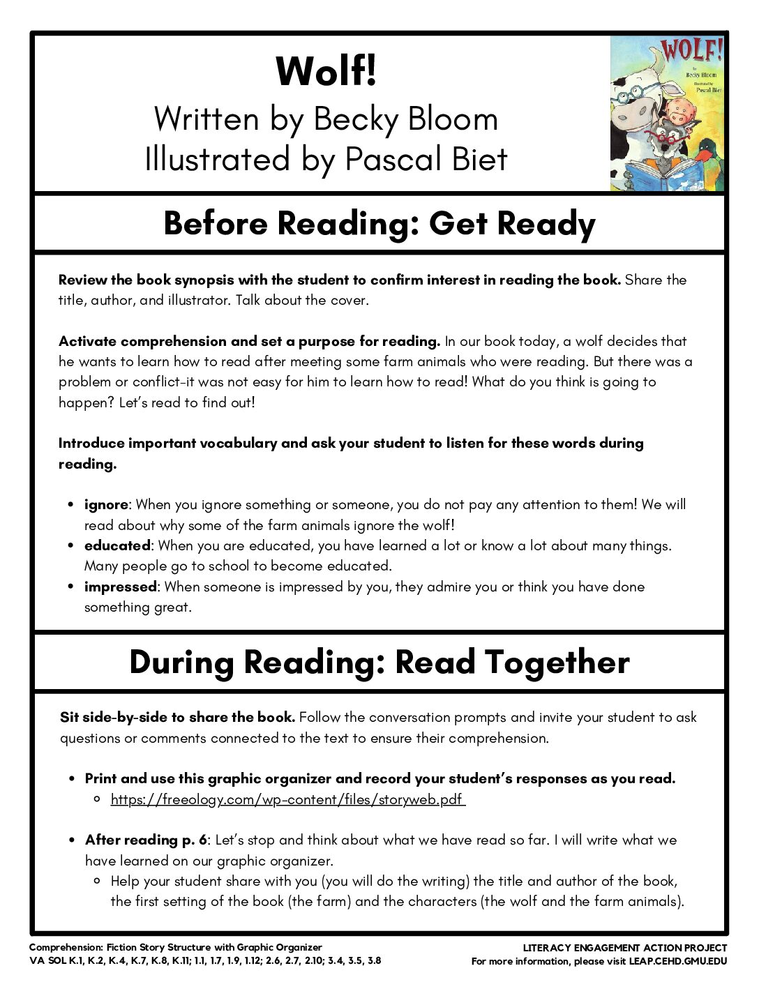 Wolf! – Literacy Engagement Action Project